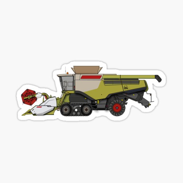 "Combine harvester" Sticker for Sale by Eristalis | Redbubble
