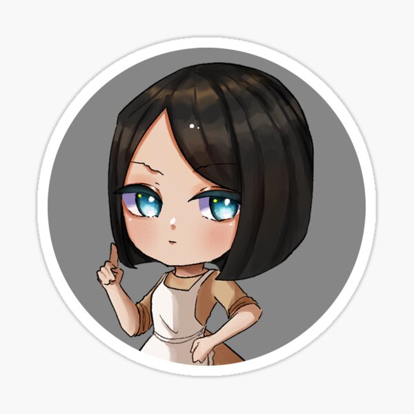 "Circle Tipi Chibi" Sticker for Sale by saphan-studios | Redbubble