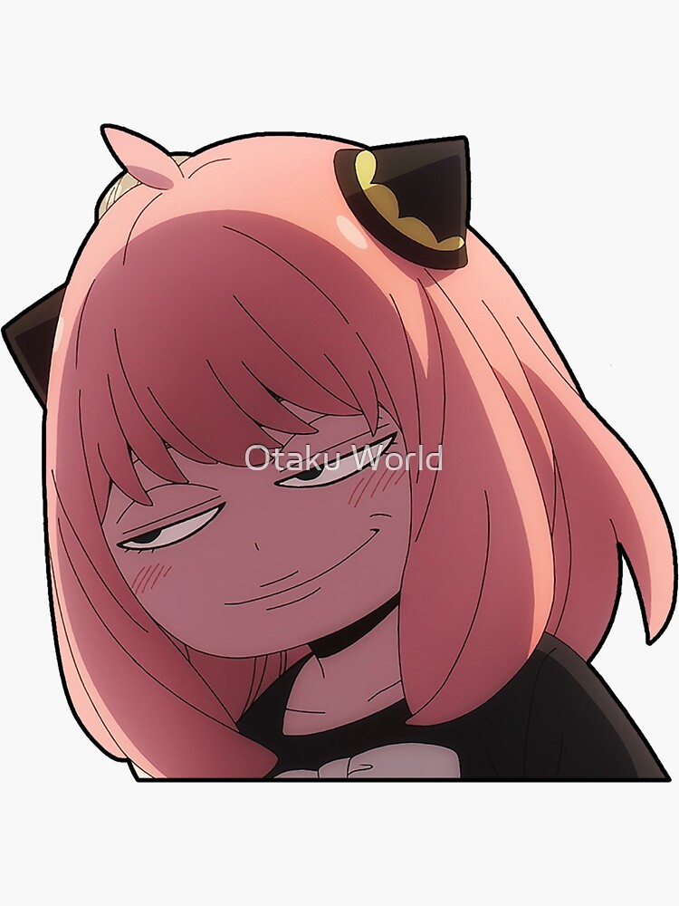 Pegatina «Anya Forger meme» de OtakuWord | Redbubble
