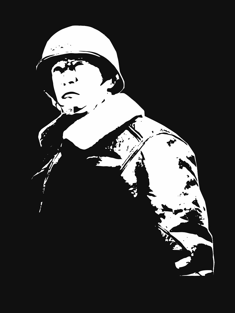 "General George Patton - Black and White" T-shirt for Sale by ...