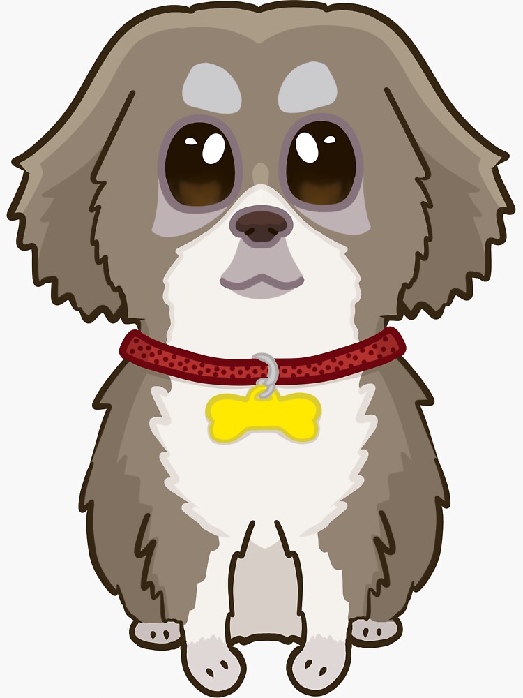 "Cute Chibi Dog" Sticker for Sale by Monniebiloney | Redbubble
