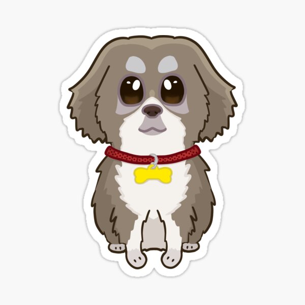"Cute Chibi Dog" Sticker for Sale by Monniebiloney | Redbubble
