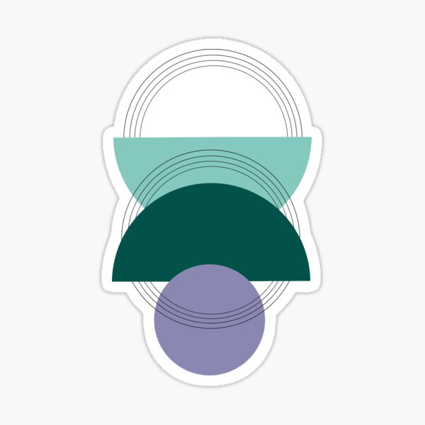 "Geo Art" Sticker for Sale by MadiThatsVulgar | Redbubble
