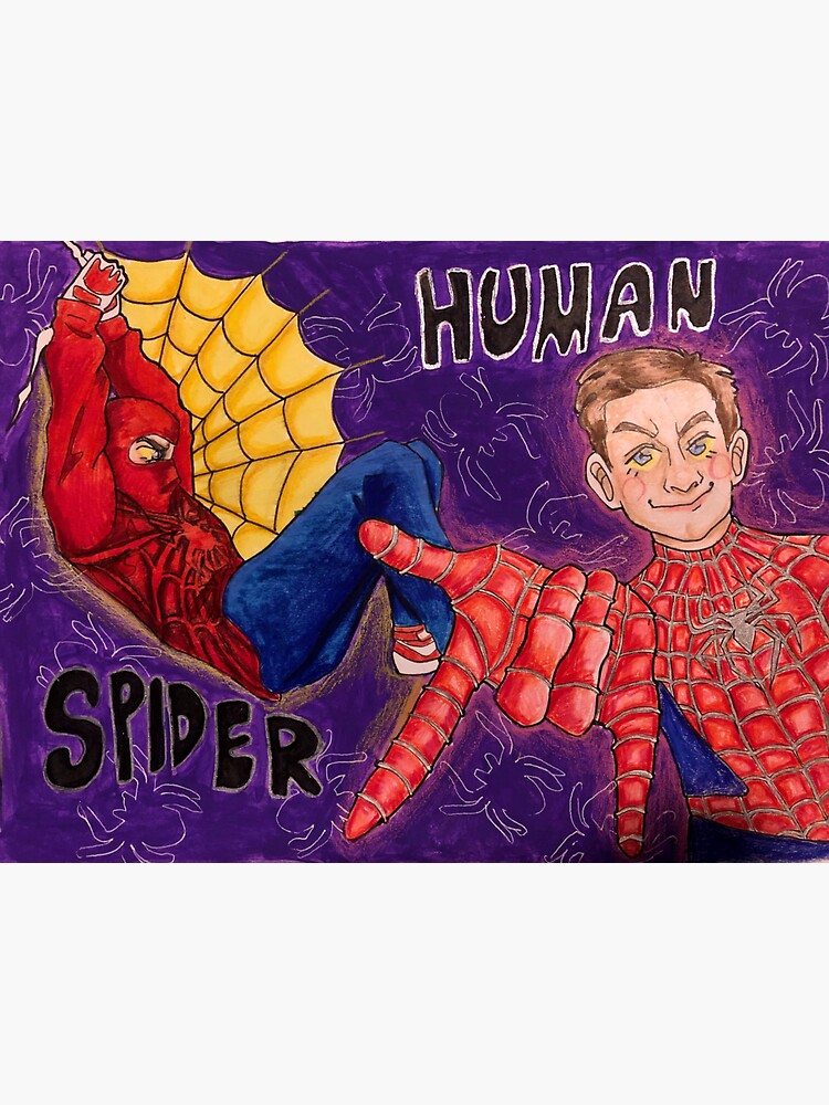 "HUMAN SPIDER" Sticker for Sale by centaplix | Redbubble