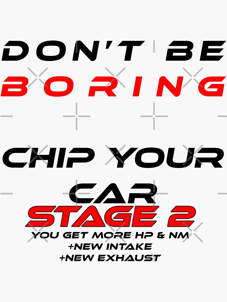 "Stage 2 tuning car chip tuning" Sticker for Sale by CarEnthusast ...
