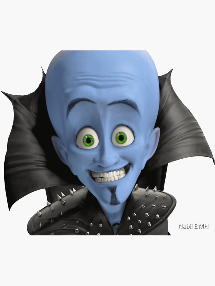 " Megamind " Sticker for Sale by Bhmnabil18 | Redbubble