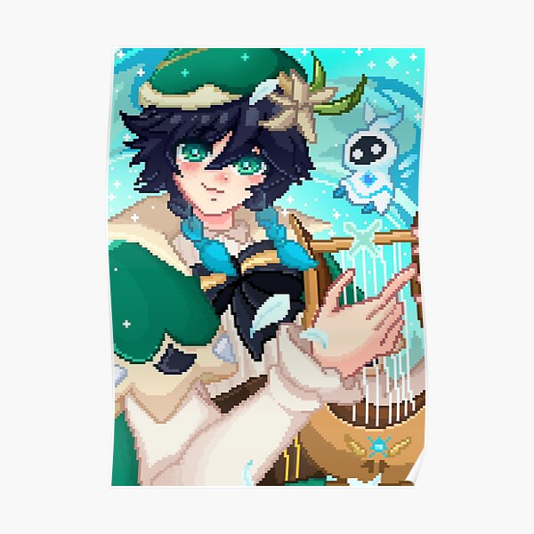 "Venti pixel art " Poster for Sale by Toyger-Lilly | Redbubble