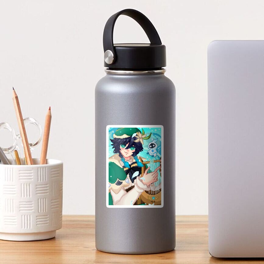 "Venti pixel art " Sticker by Toyger-Lilly | Redbubble