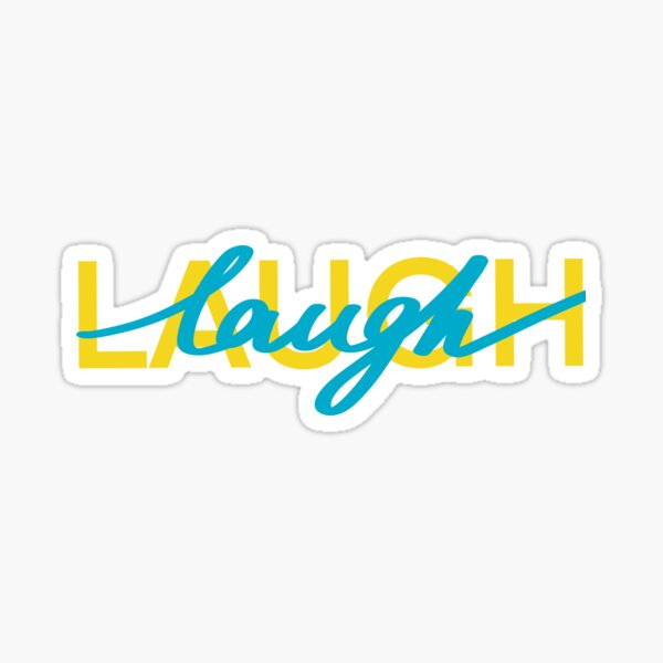 "Copy of Laugh. Blue yellow motivation quote. Lettering save Ukraine ...