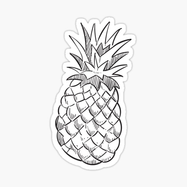 "Ananas" Sticker for Sale by oulssart | Redbubble