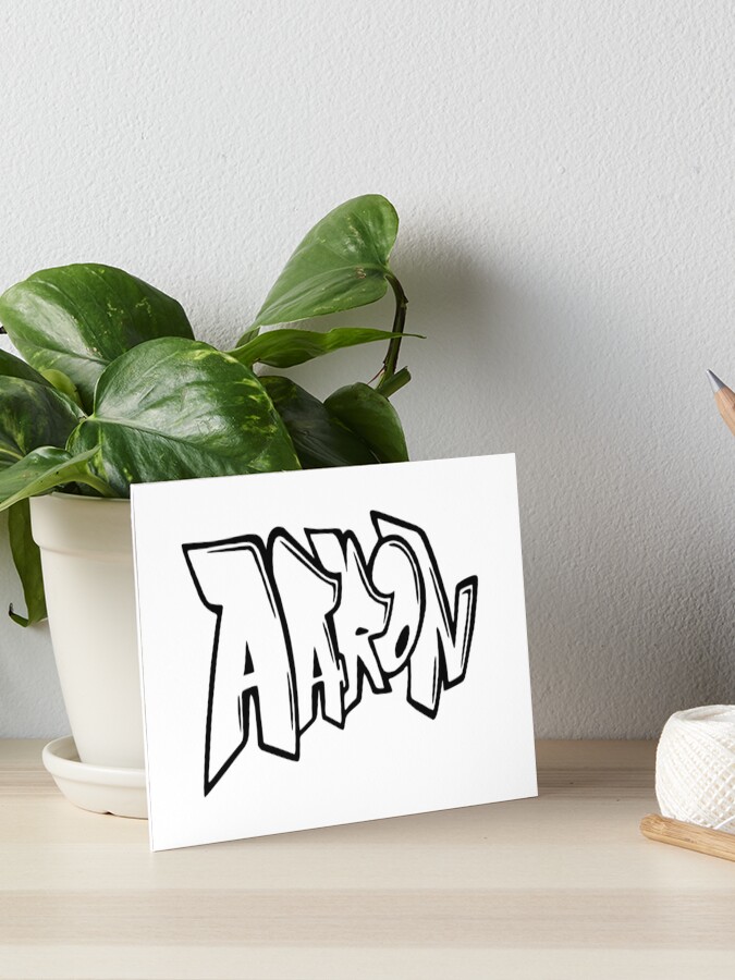 "Aaron - Graffiti Name Design" Art Board Print for Sale by ...