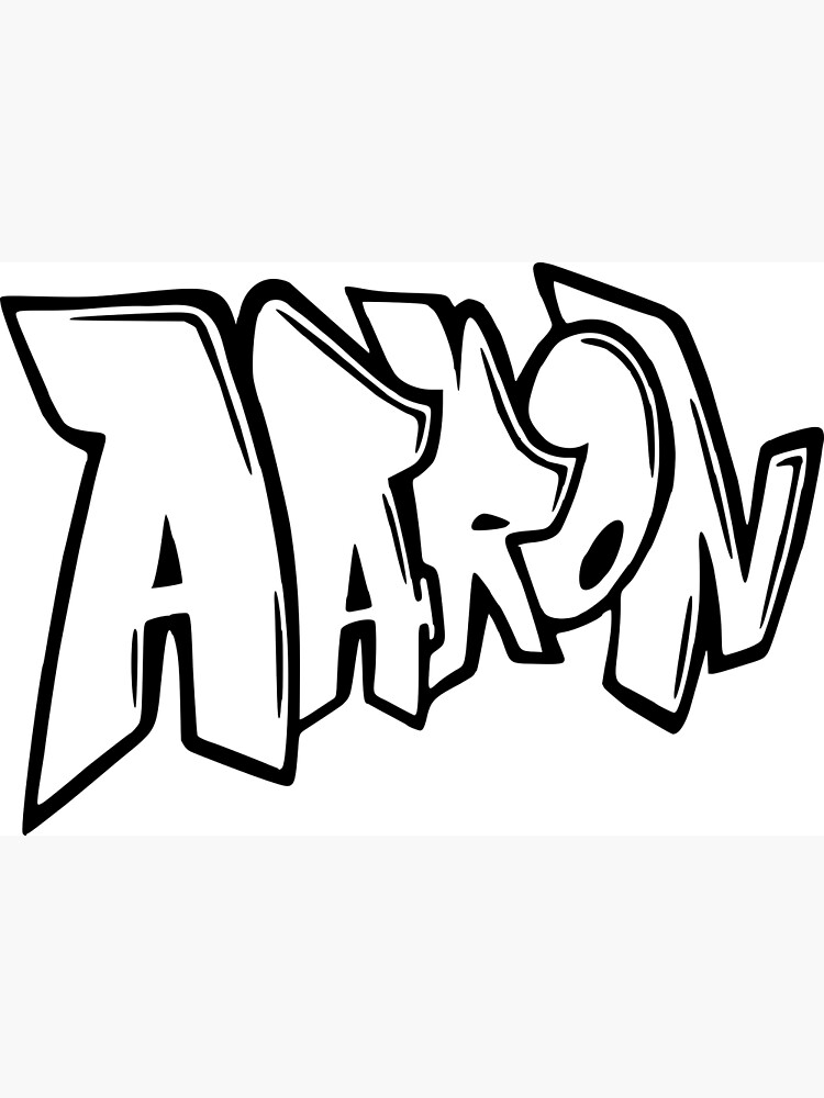 "Aaron - Graffiti Name Design" Poster for Sale by NameThatShirt | Redbubble