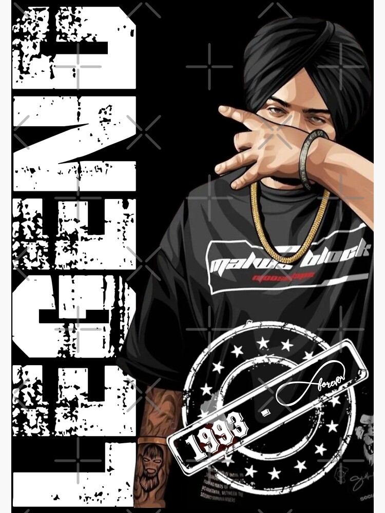 "sidhu moose wala sticker" Art Print for Sale by vpaints | Redbubble