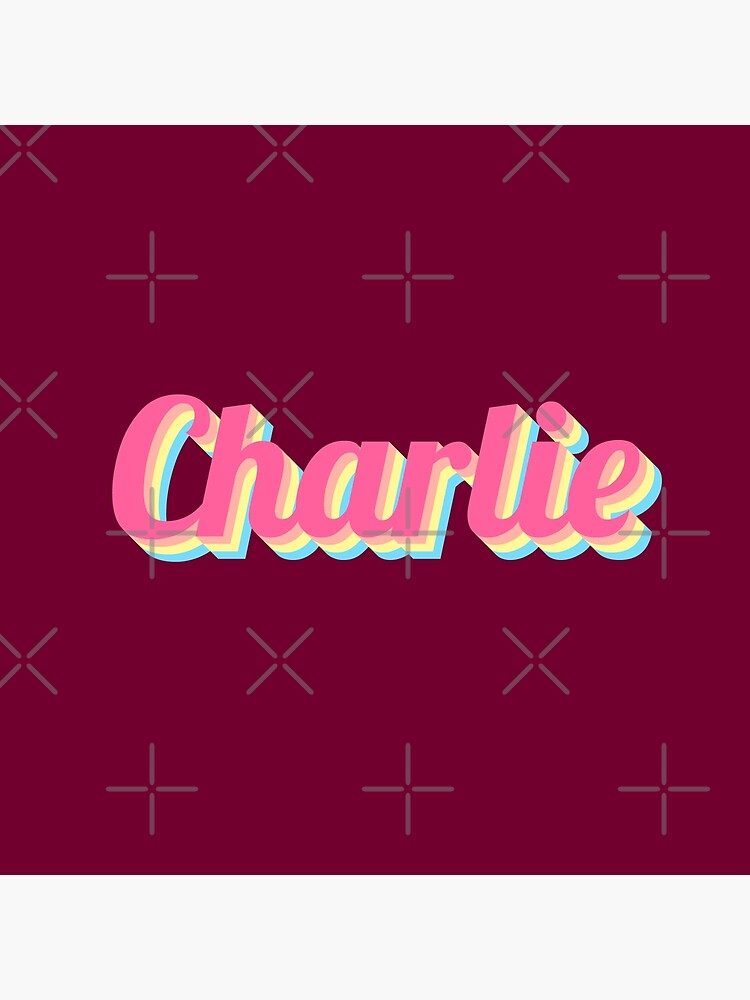 "Charlie Sweet Baby Name" Poster for Sale by ArtoMino | Redbubble