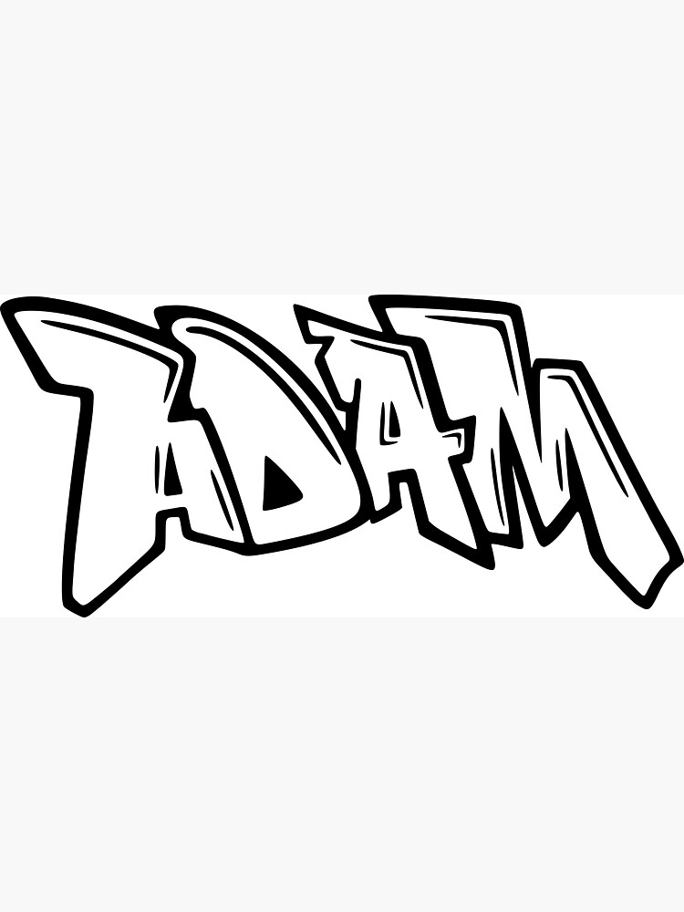 "Adam - Graffiti Name Design" Sticker for Sale by NameThatShirt | Redbubble