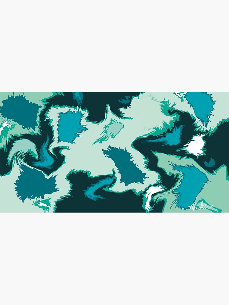 "Abstract Green and Blue Flares" Poster for Sale by EofTheN | Redbubble