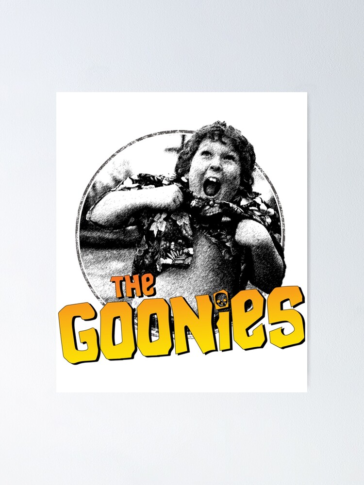 "Chunk The Goonies Funny Boy Logo Long " Poster for Sale by nopeLTD ...