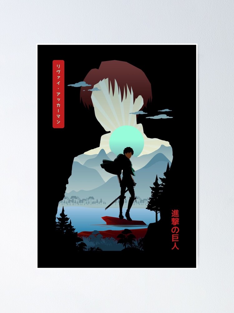 "Levi - Stare - SnK" Poster for Sale by vanquinn9090 | Redbubble