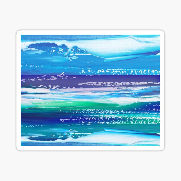 "Ocean Waves Beach Art Interior Decor Sea Abstract Landscape Art VI ...