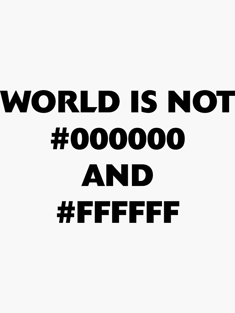 "Color Your World" Sticker for Sale by bkaric | Redbubble