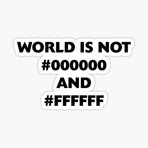 "Color Your World" Sticker for Sale by bkaric | Redbubble