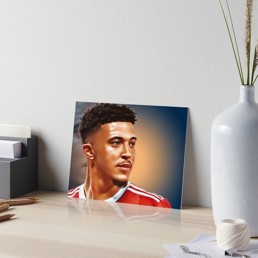 "Manchester stars Jadon Sancho" Art Board Print for Sale by ...