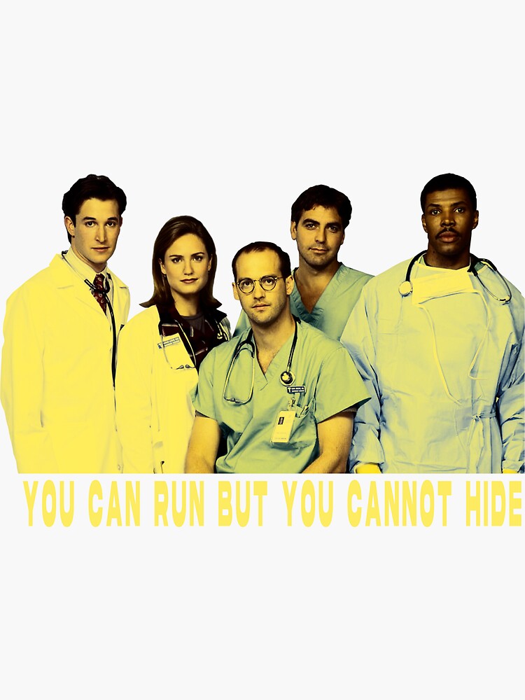 "ER Cast" Sticker for Sale by RODANGO | Redbubble