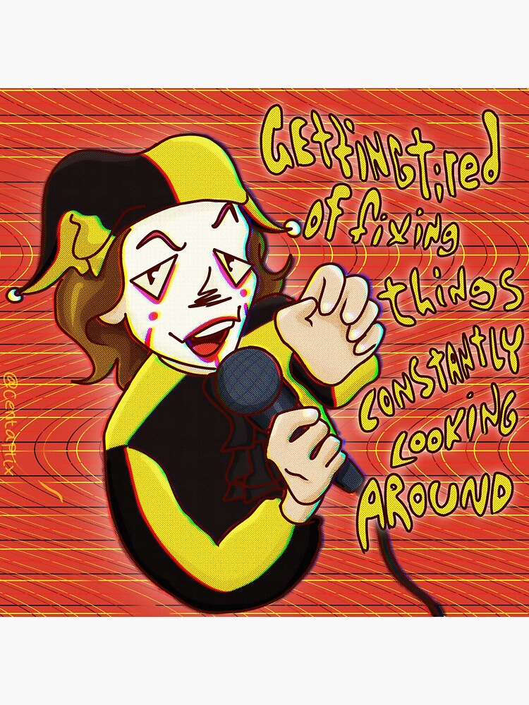 Weird Jester Dude Sticker For Sale By Centaplix Redbubble