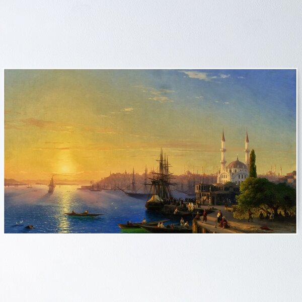 "View of Constantinople and the Bosphorus" Poster for Sale by ...