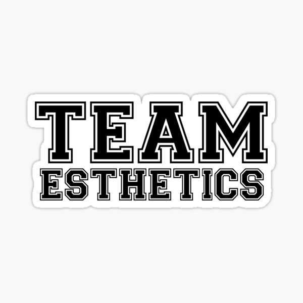 "Team Esthetics" Sticker for Sale by 306Biz | Redbubble