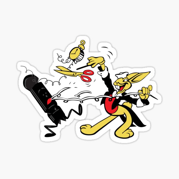 "EOD WWII Rabbit" Sticker for Sale by jcmeyer | Redbubble