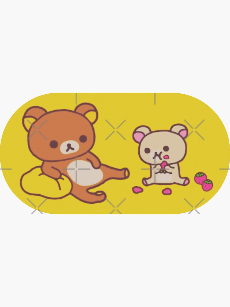 "Rilakkuma Korilakkuma Strawberries sticker" Sticker for Sale by ...