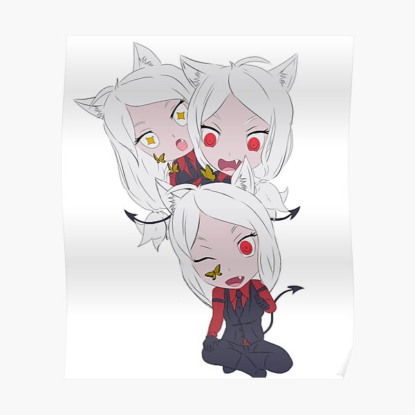 "Chibi: Helltaker Cerberus" Poster for Sale by YukkiNori | Redbubble