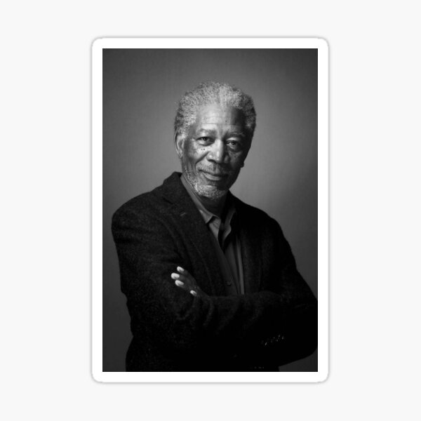 "morgan freeman" Sticker for Sale by popi25 | Redbubble