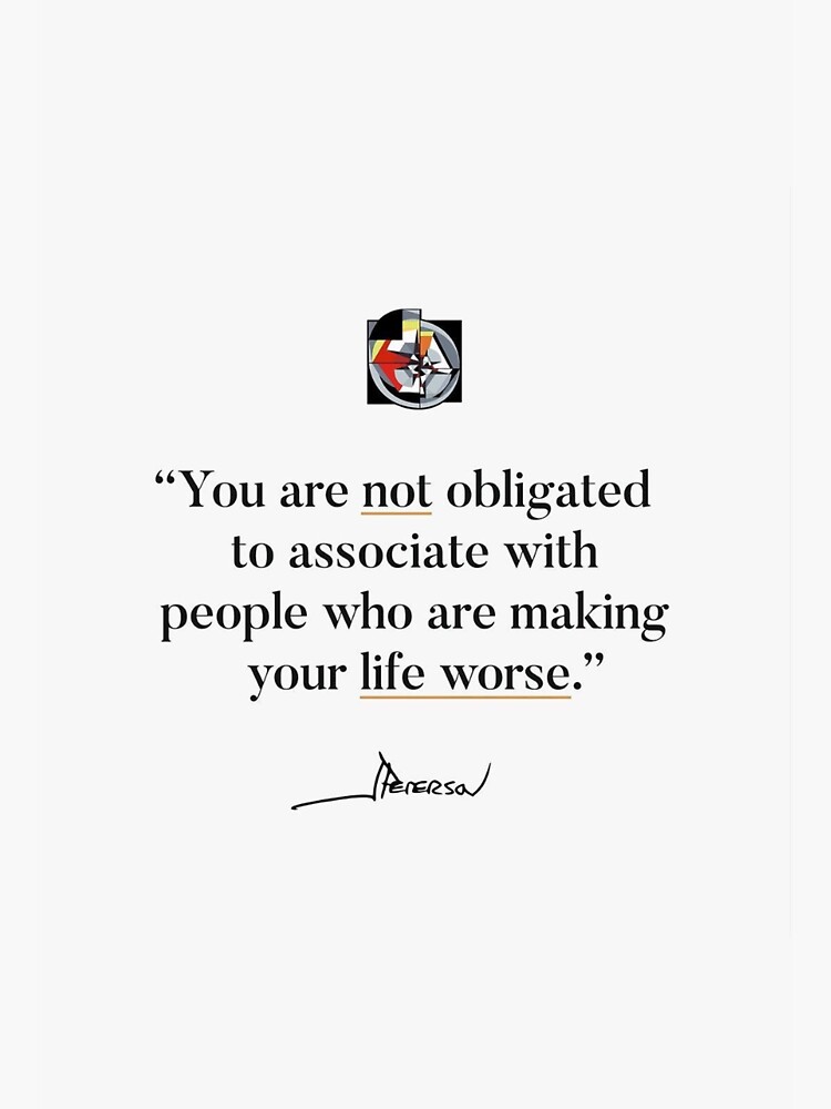 "Jordan Peterson - You're not obligated" Sticker for Sale by ...