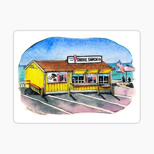 "Crystal Cove Shake Shack" Sticker for Sale by teressajackson | Redbubble