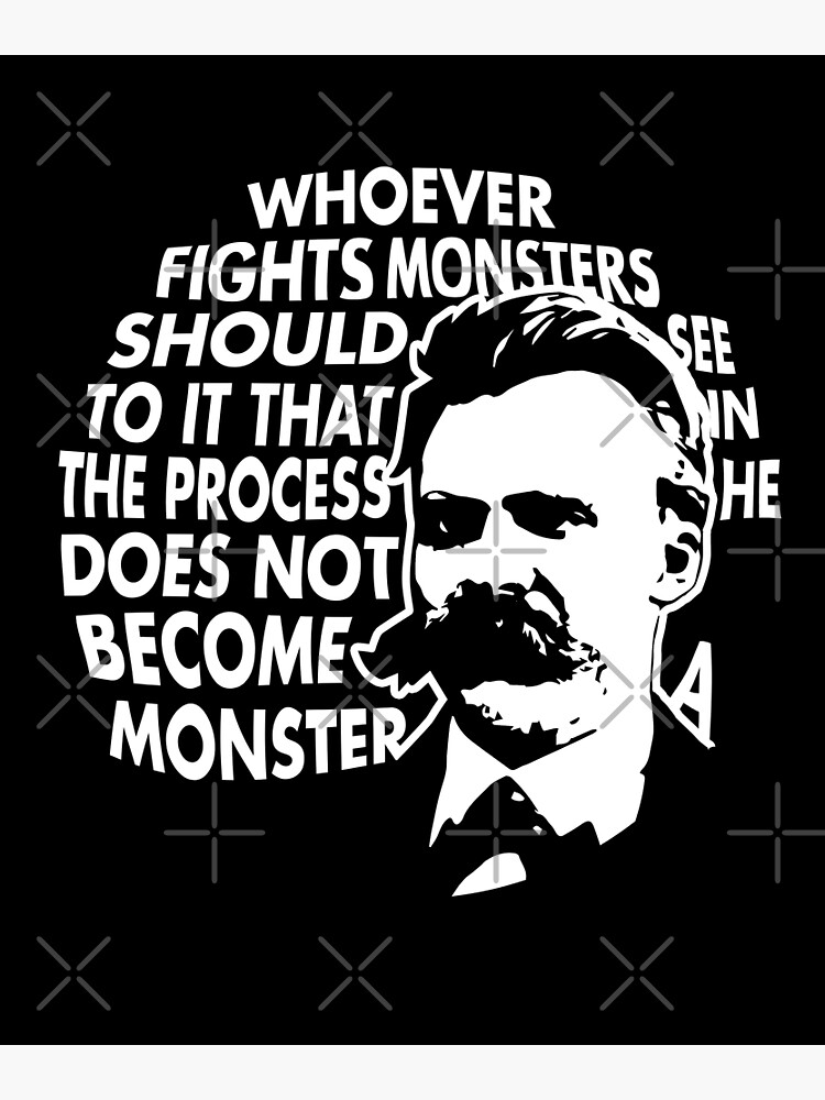Póster «Friedrich Nietzsche - Quien lucha contra monstruos debe ...