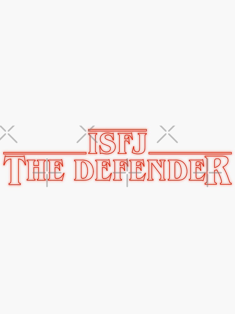 "ISFJ: The Defender-Stranger Things" Sticker for Sale by Renno- | Redbubble