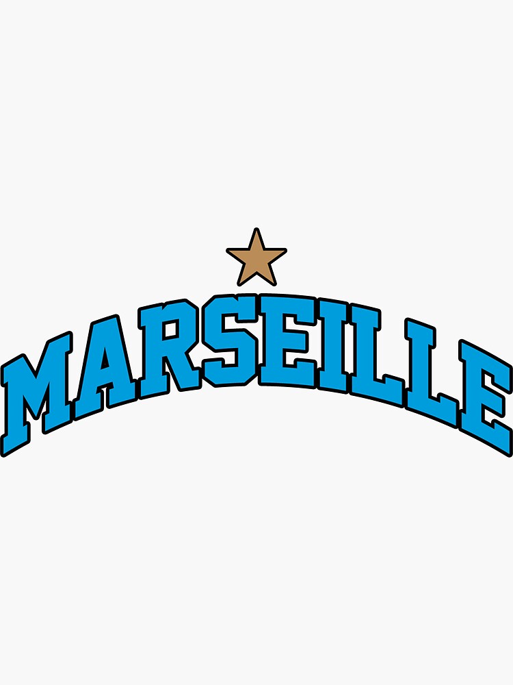 "Marseille Logo: Design inspired by Olympique de Marseille" Sticker by ...