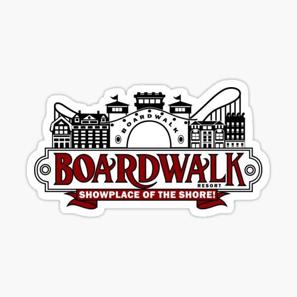 "Boardwalk Resort" Sticker for Sale by Lunamis | Redbubble
