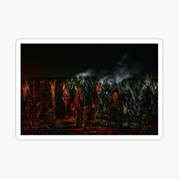 "Frightning Cornfield" Sticker for Sale by ODLUNA | Redbubble