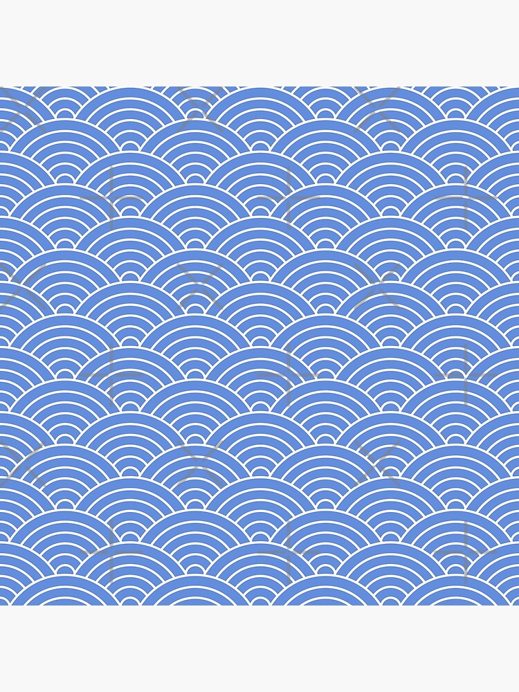 "Japanese Seigaiha Wave Pattern" Poster for Sale by MindFly | Redbubble