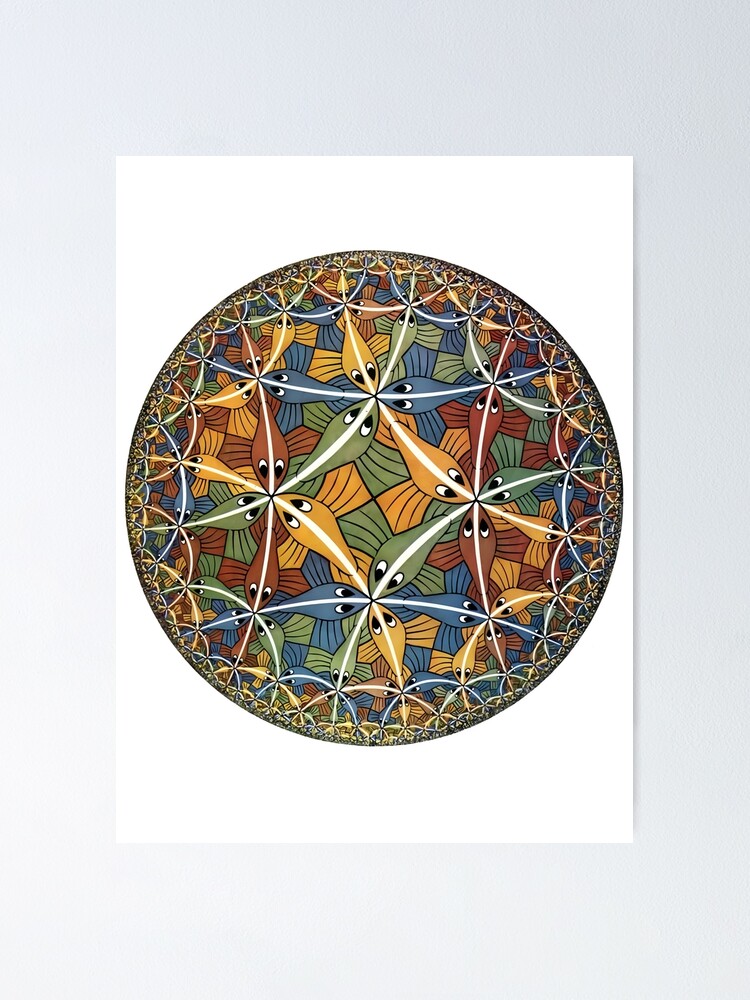 "M.C. Escher - Circle Limit III" Poster for Sale by Lolc | Redbubble