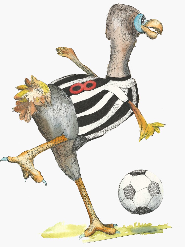 "Dodo plays football" Sticker for Sale by DodoGallery | Redbubble