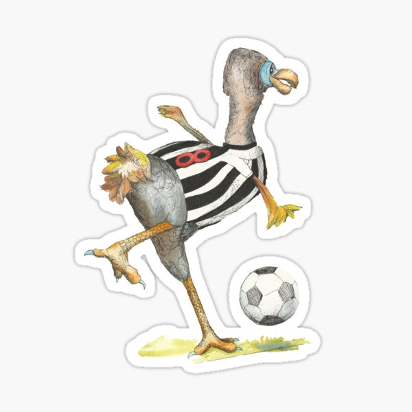 "Dodo plays football" Sticker for Sale by DodoGallery | Redbubble