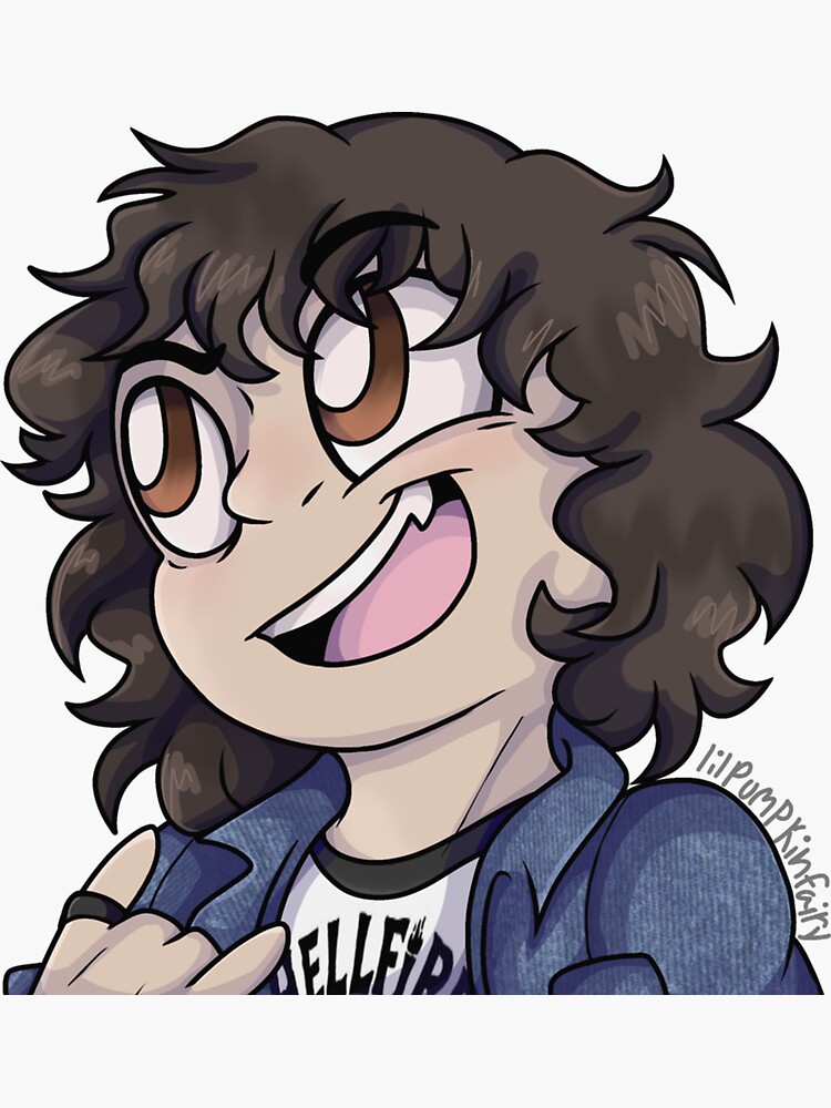 "Eddie Munson stranger things" Sticker for Sale by Claissieeart | Redbubble