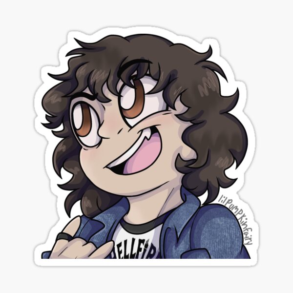 "Eddie Munson stranger things" Sticker for Sale by Claissieeart | Redbubble