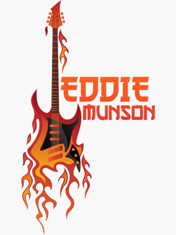 Sticker « Eddie Munson - Stranger Things drôle de guitare », par ...