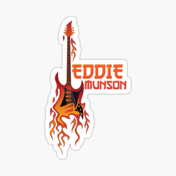 Sticker « Eddie Munson - Stranger Things drôle de guitare », par ...