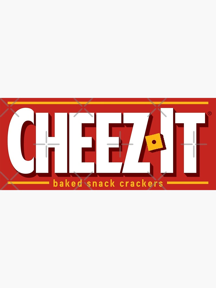"Cheez It Logo" Sticker for Sale by JordanSSeay | Redbubble